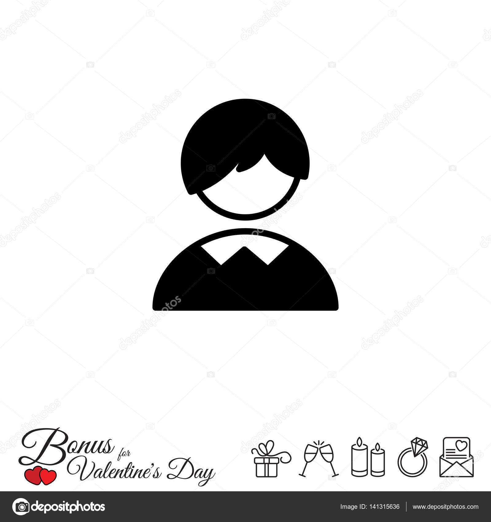 Boy avatar simple icon Stock Vector Image by ©PPVector #141315636
