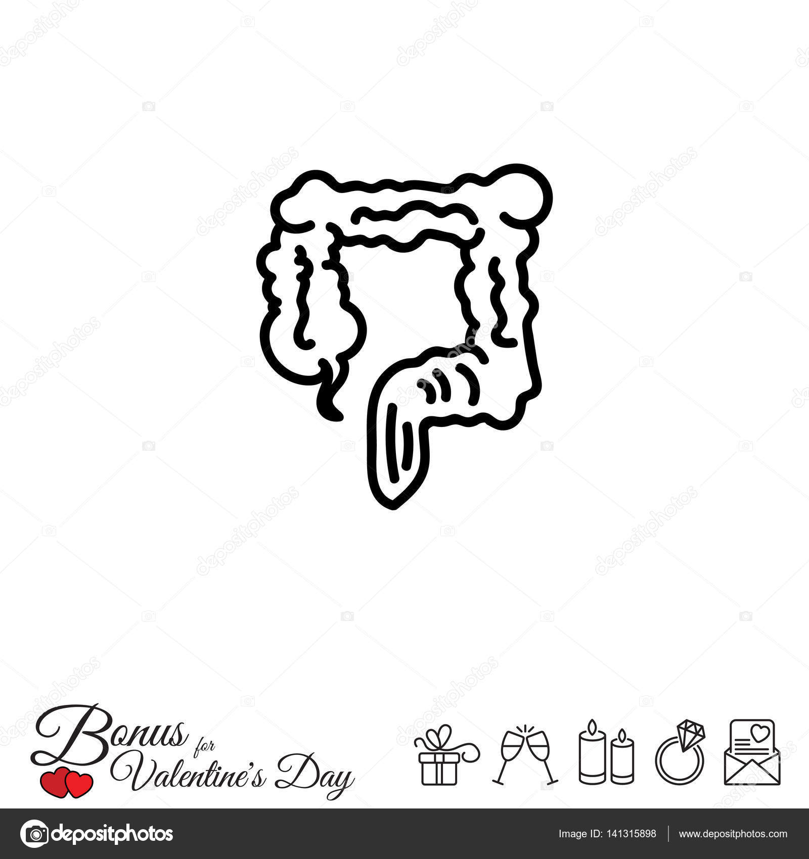Digestive system simple icon Stock Vector by ©PPVector 141315898