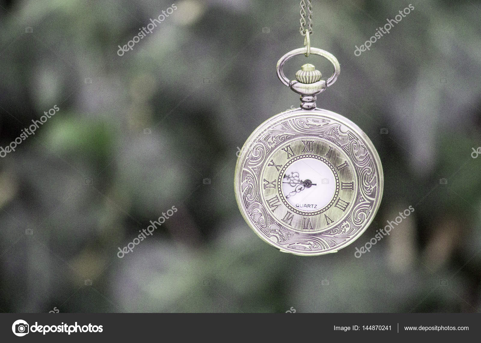Vintage watch on a chain Stock Photo by ©PPVector 144870241