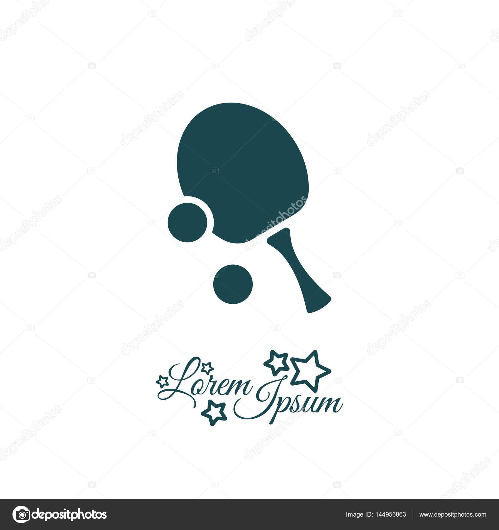 Symbole tennis de table Stock Vector by ©PPVector 144956863
