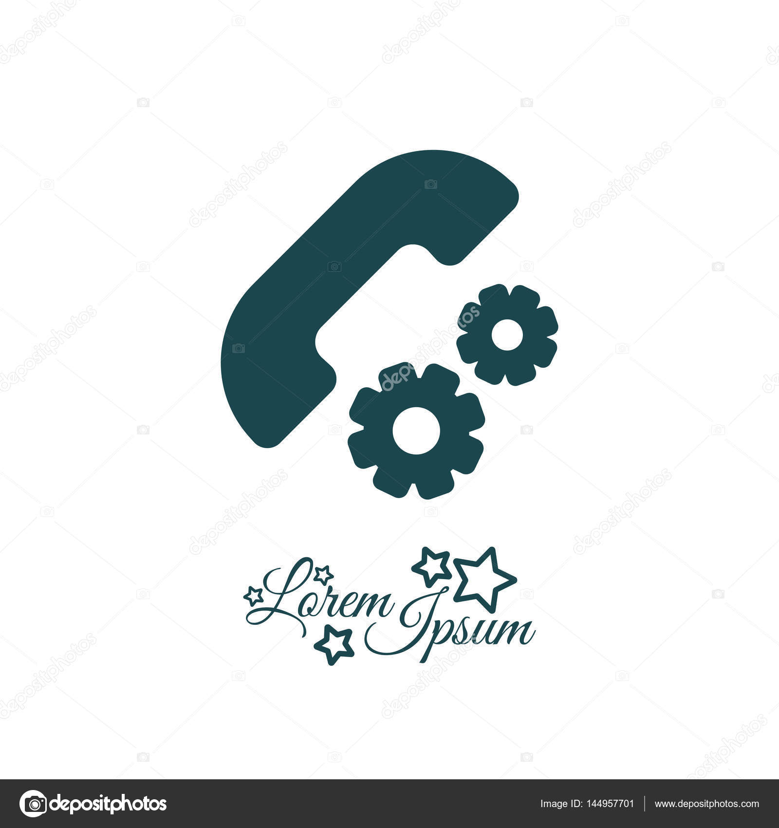 Setting Up Call Phone Configuration Stock Vector Image By ©ppvector 144957701