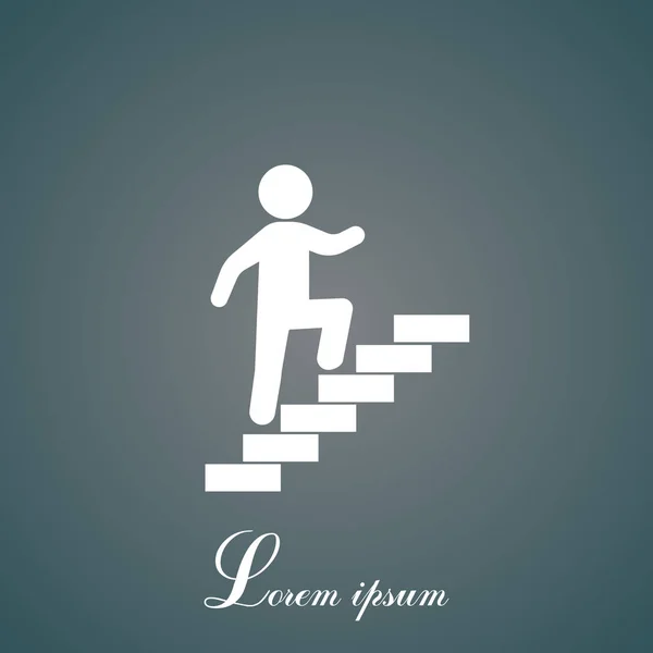 Walk Up Stairs Symbol Stock Vector Image by ©PPVector #135123826