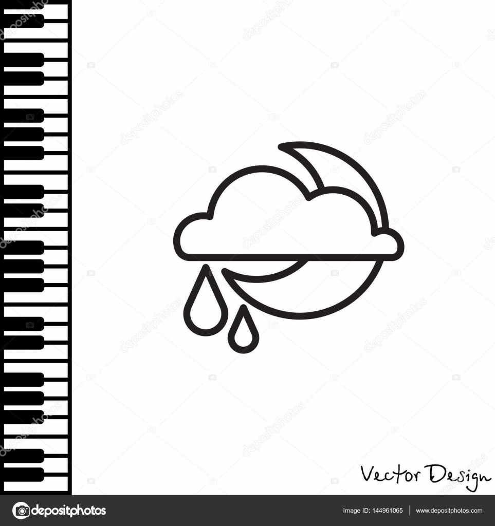 Night rain icon Stock Vector by ©PPVector 144961065 Night rain icon Stock Vector by ©PPVector 144961065