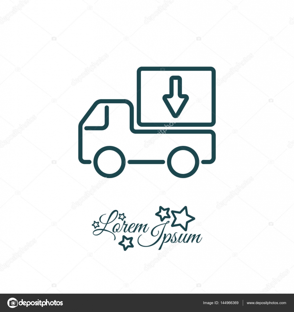 Delivery truck simple icon Stock Vector by ©PPVector 144966369