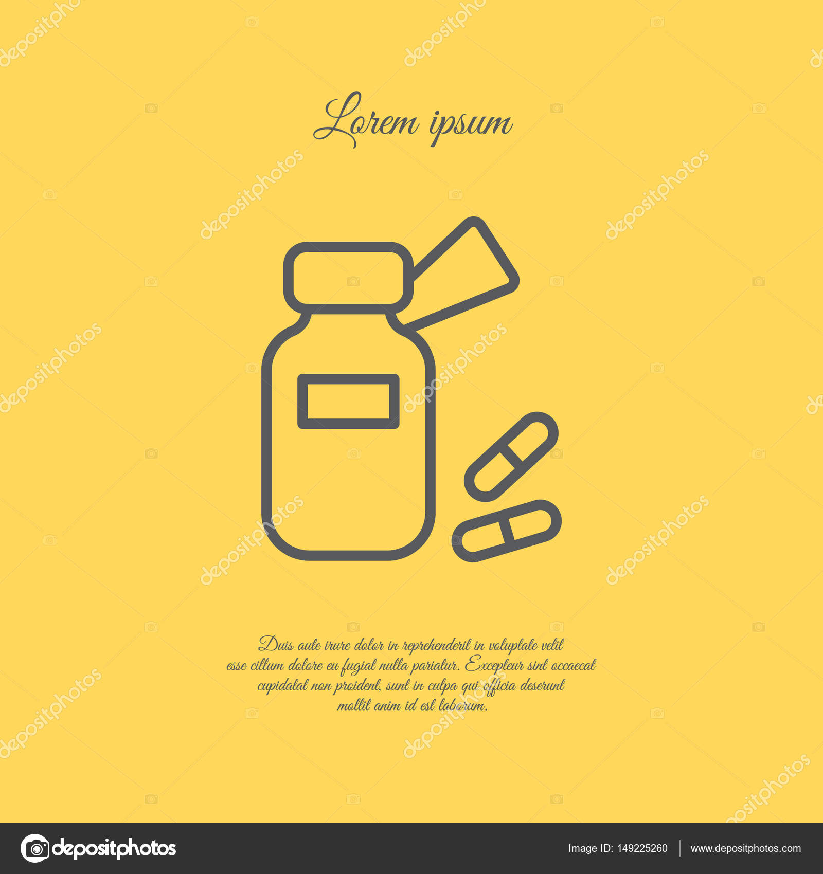 Bottle with capsules icon. Stock Vector by ©PPVector 149225260