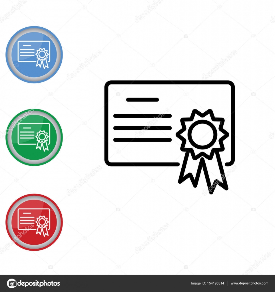 Education certificate icon Stock Vector by ©PPVector 154195314