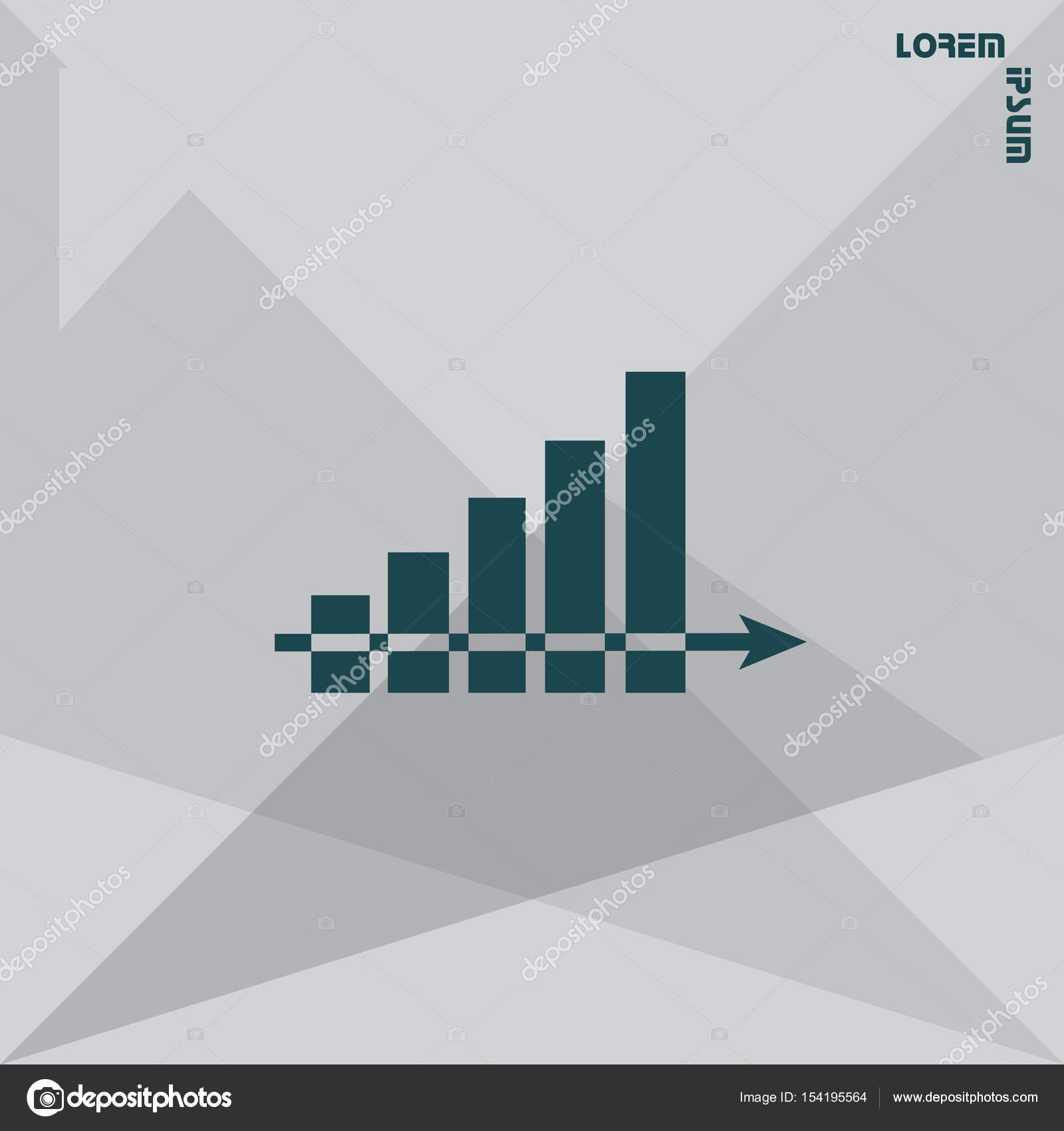 Growing graph icon Stock Vector by ©PPVector 154195564