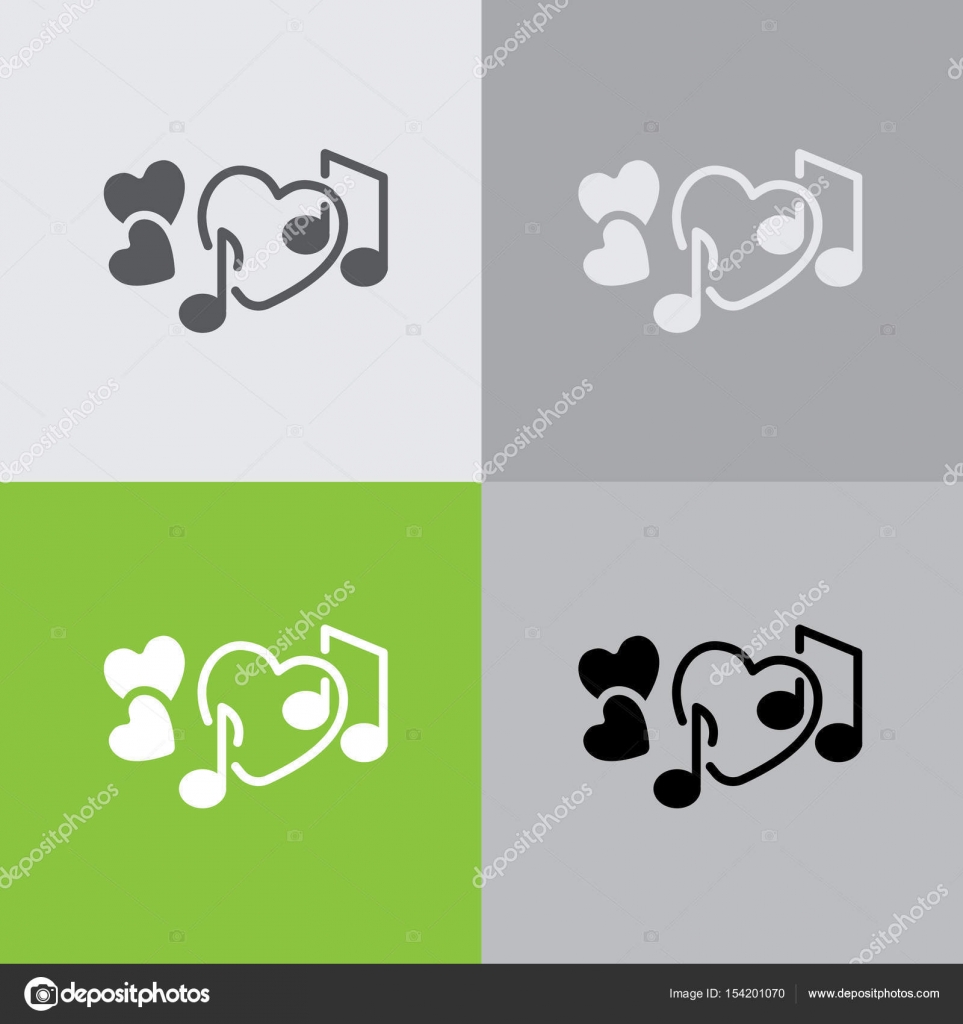 Notes and hearts icons Stock Vector by ©PPVector 154201070