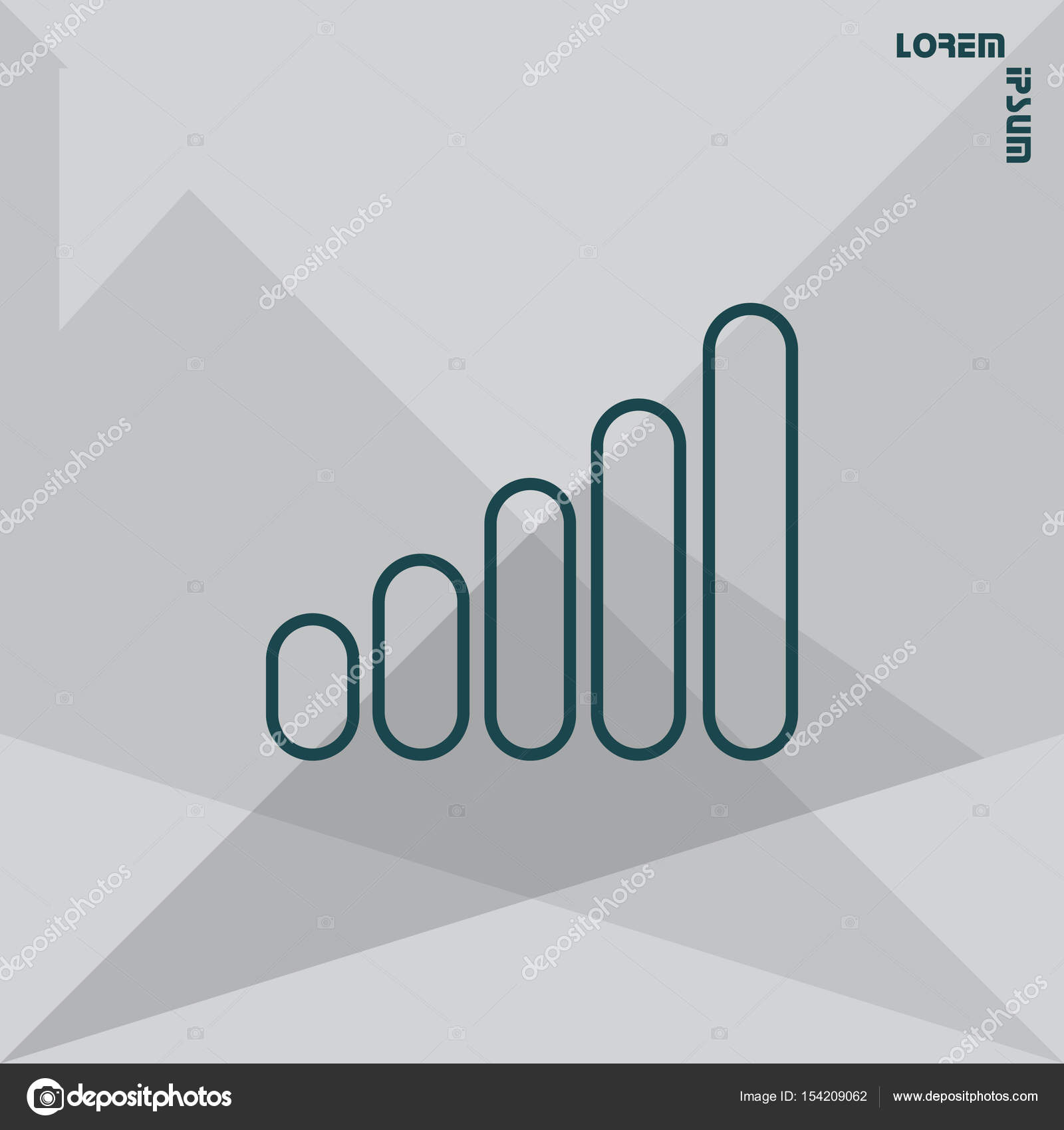 Graph line icon Stock Vector by ©PPVector 154209062