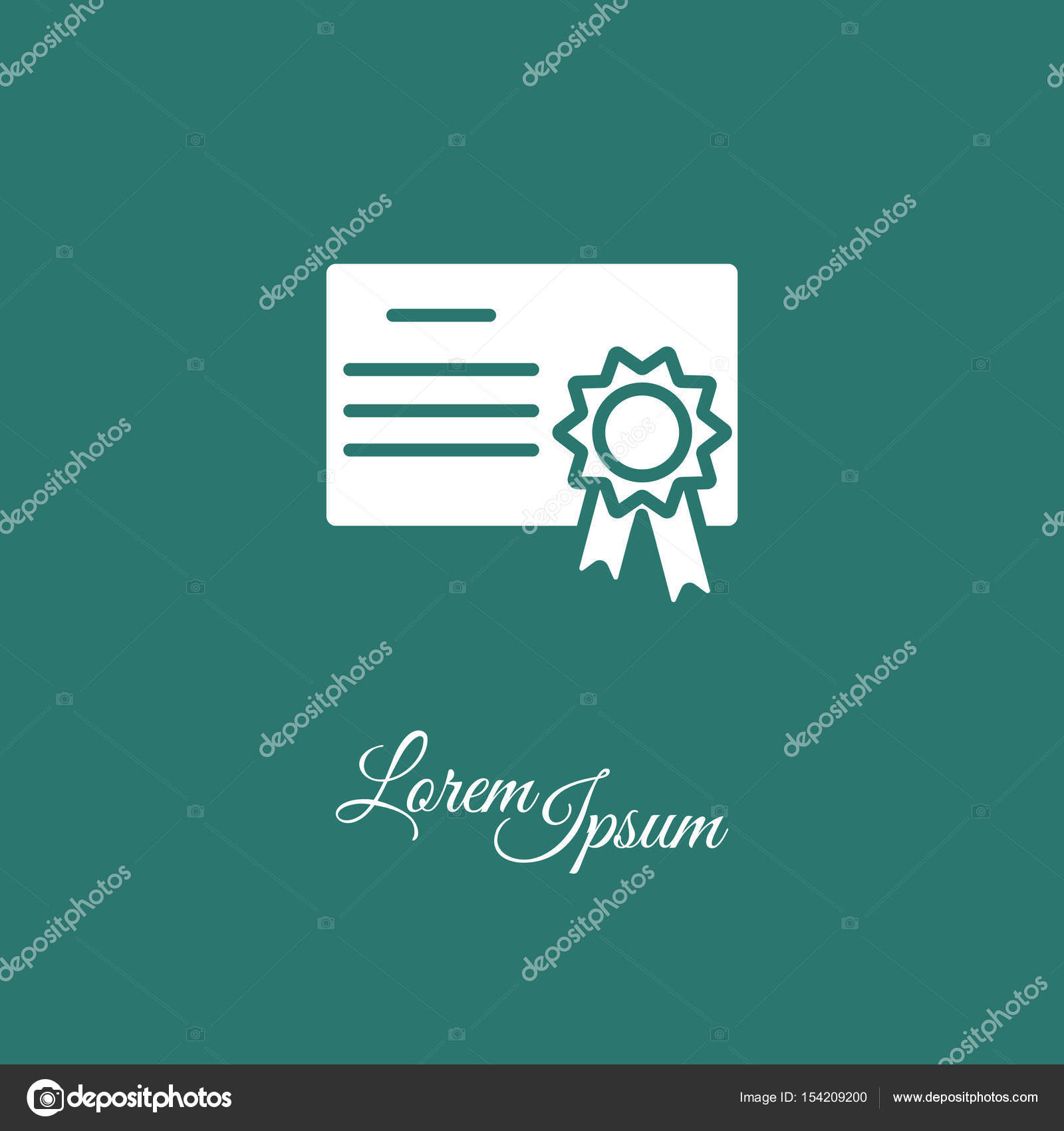 Education certificate icon Stock Vector by ©PPVector 154209200