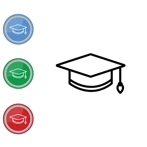 Student cap icon Stock Vector by ©PPVector 120418878