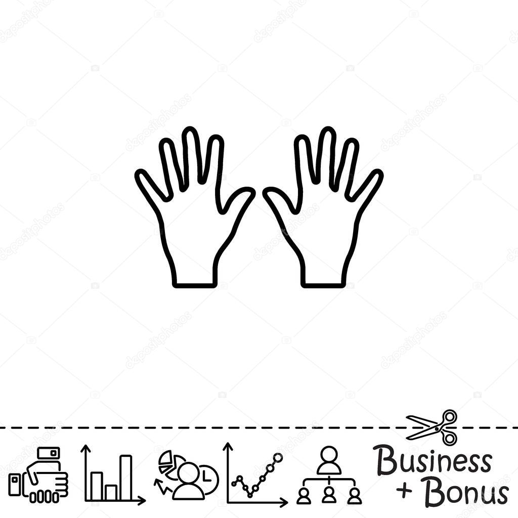 Esquerda e mão direita — Vetor de Stock © PPVector #158704668