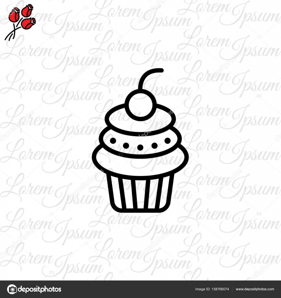 Cupcake Dessert Icon Stock Vector By ©ppvector 158766074