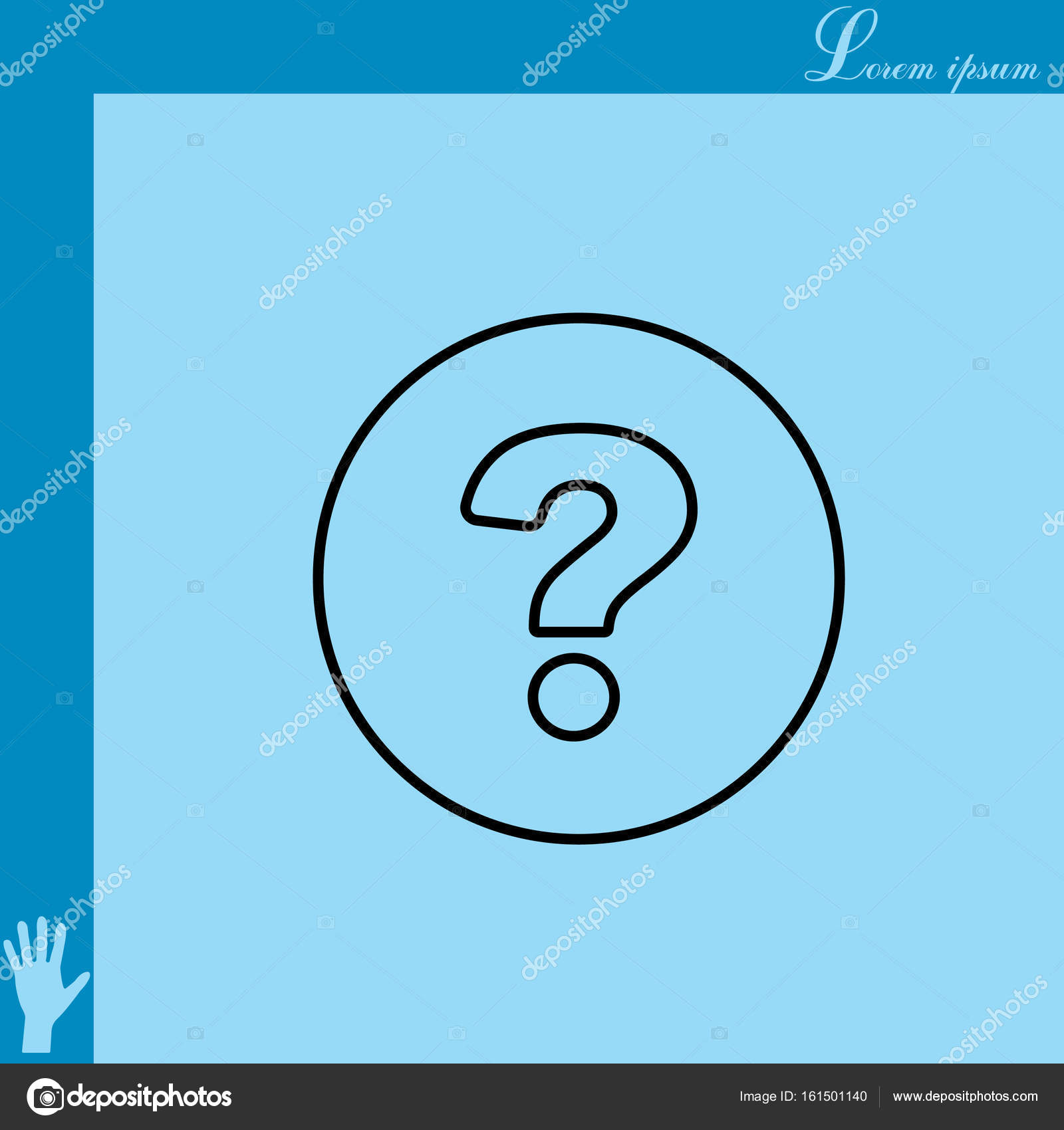 Question mark line icon Stock Vector Image by ©PPVector #161501140