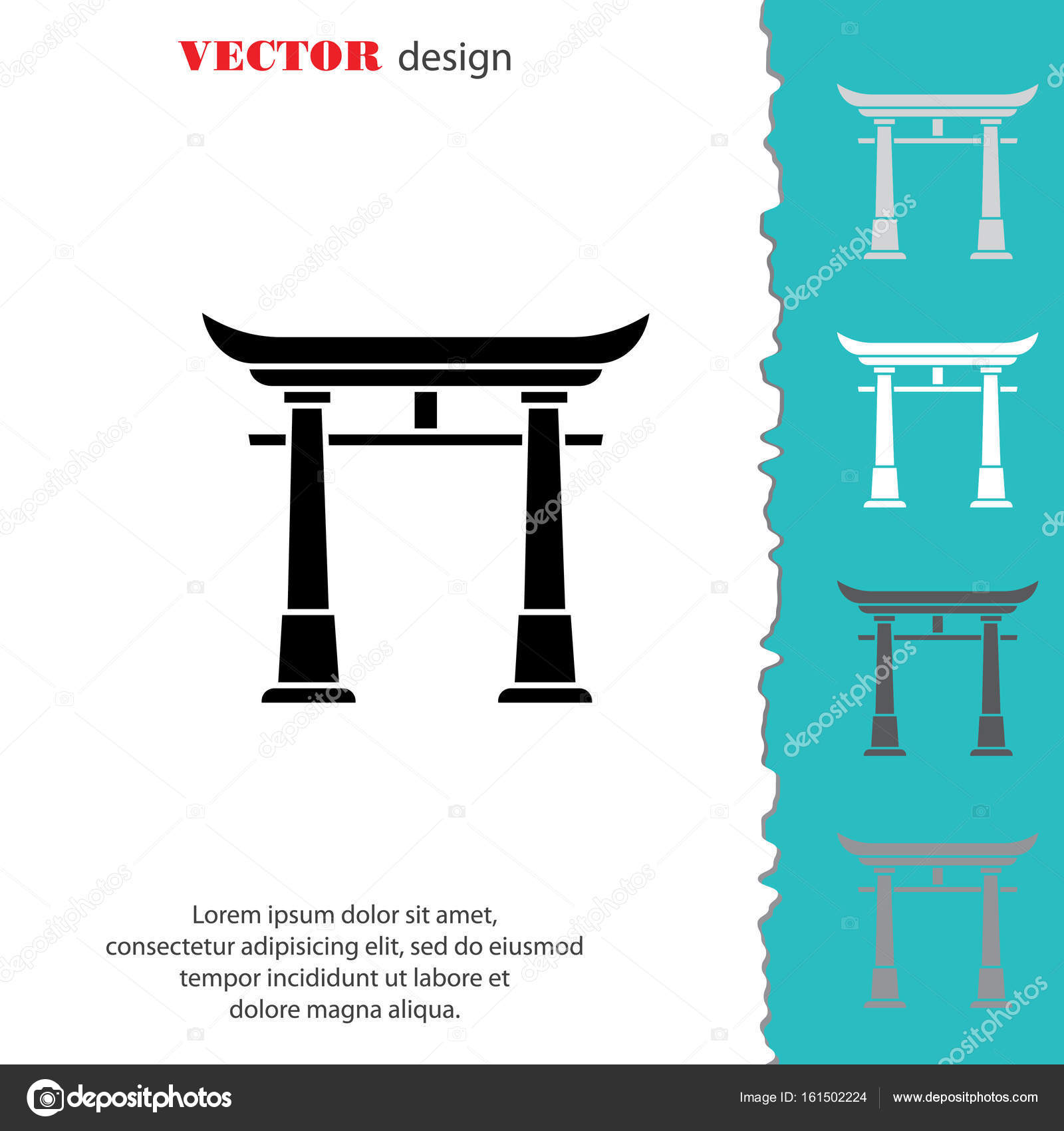 Japan Torii gate icon Stock Vector by ©PPVector 161502224
