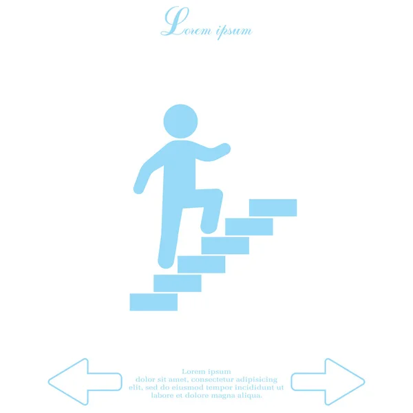 Walk Up Stairs Symbol Stock Vector Image by ©PPVector #135123826