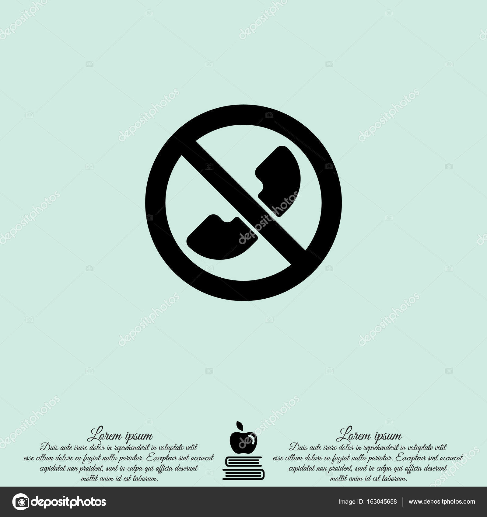 Memanggil ikon yang dilarang Vektor Stok oleh ©PPVector 163045658