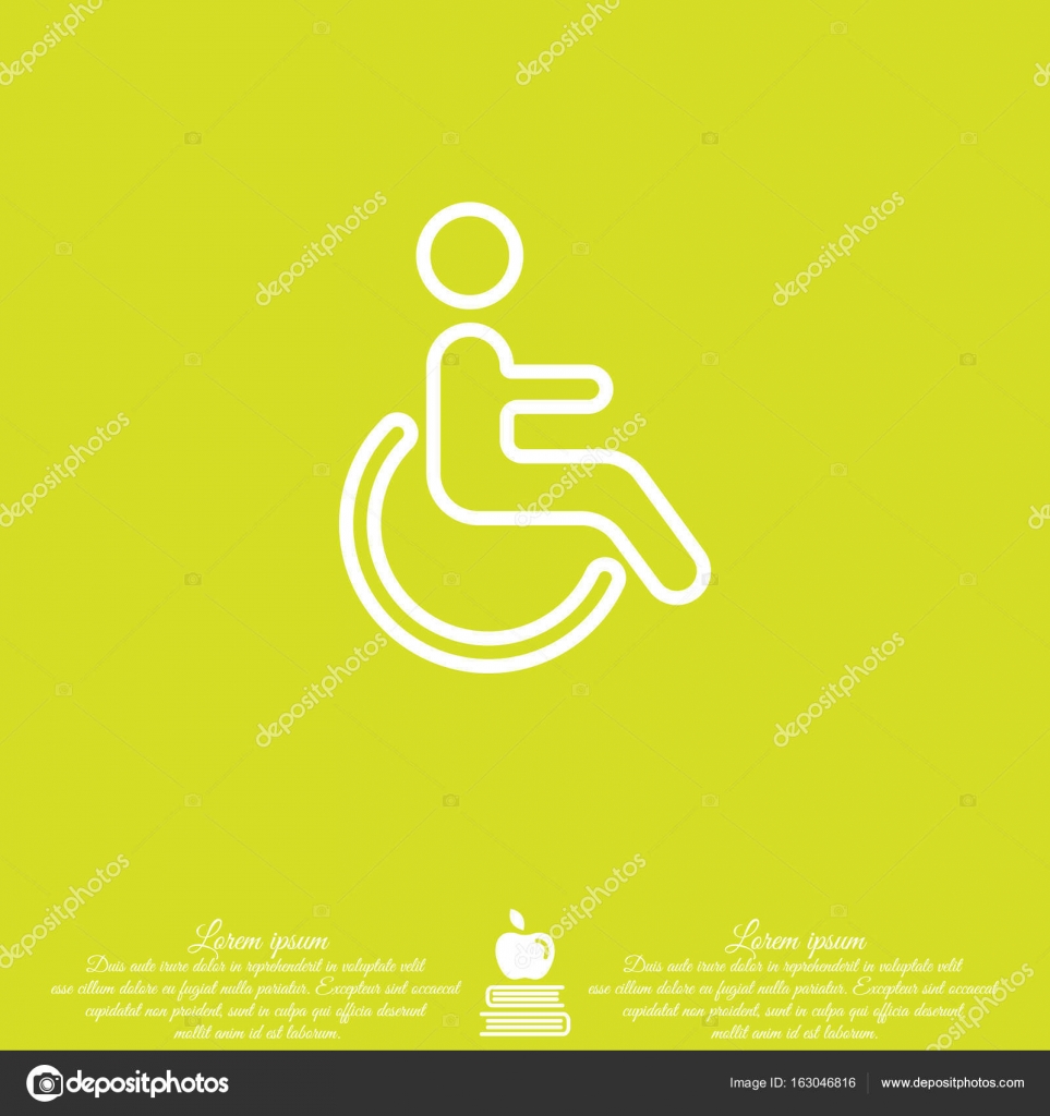Disabled person icon Stock Vector by ©PPVector 163046816