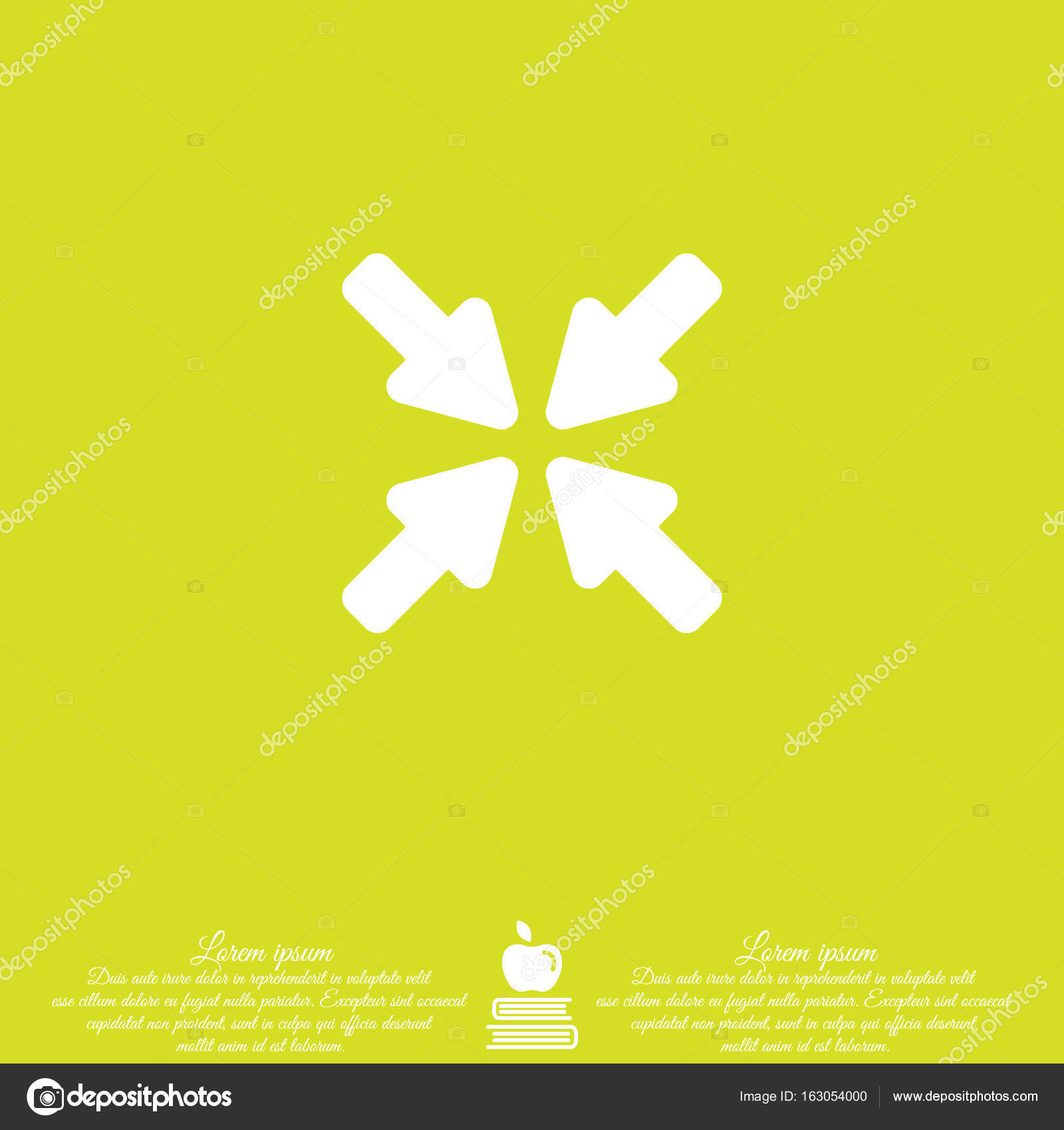 Four overlapping arrows icon Stock Vector Image by ©PPVector #163054000