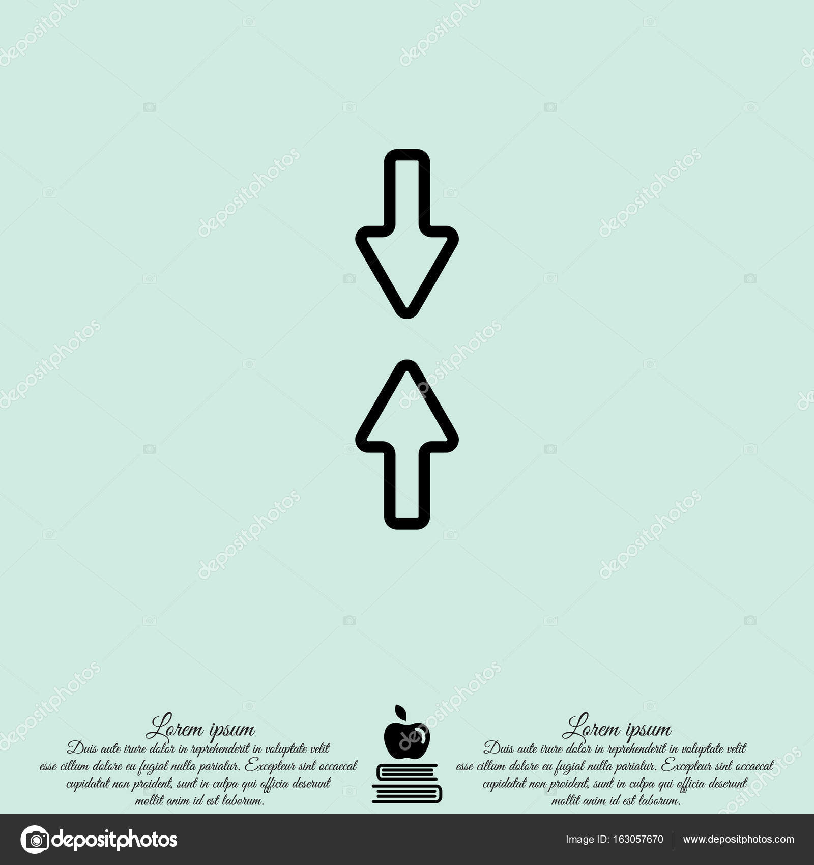 Arrows up and down Stock Vector by ©PPVector 163057670