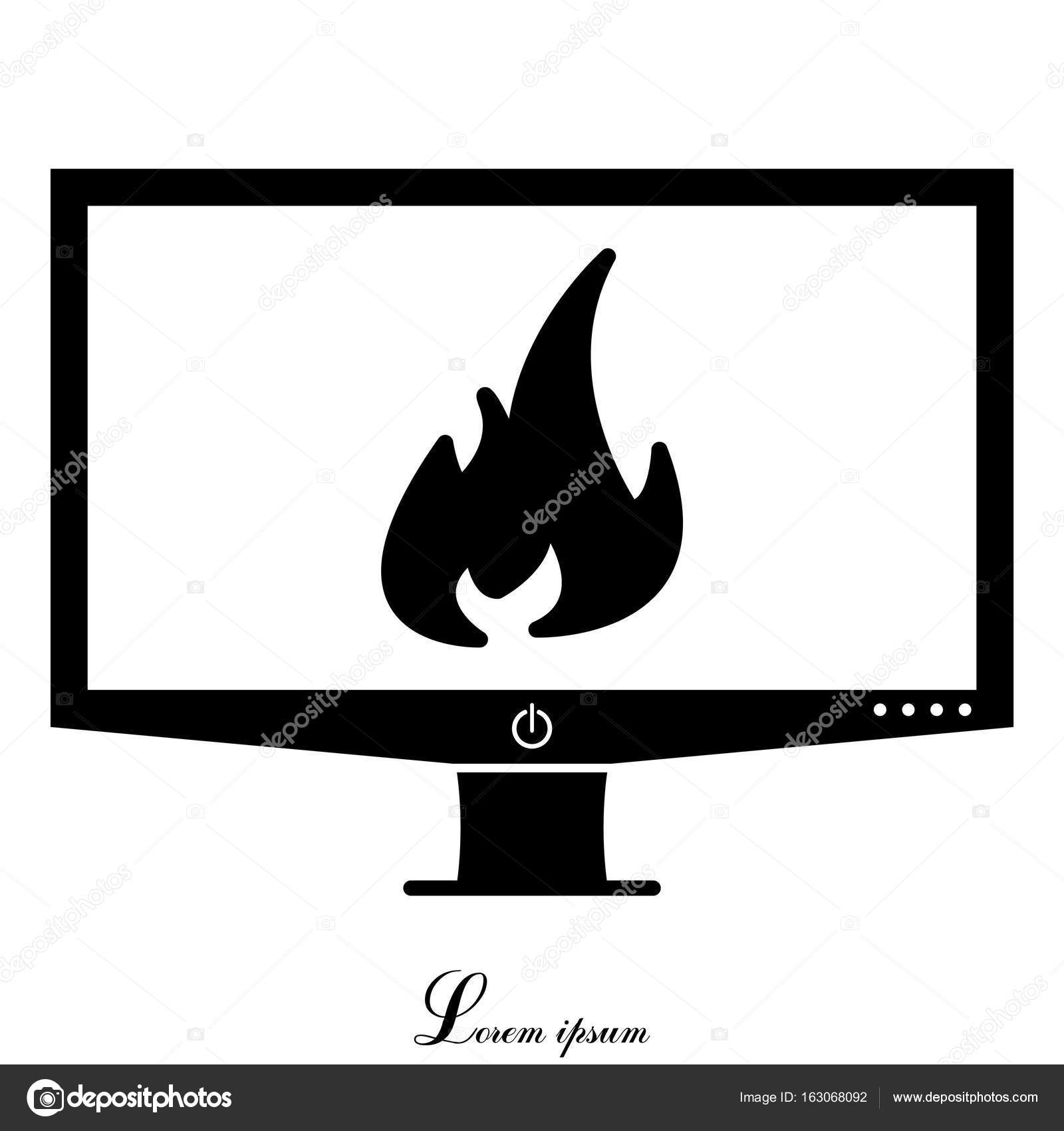 Fire web icon Stock Vector by ©PPVector 163068092