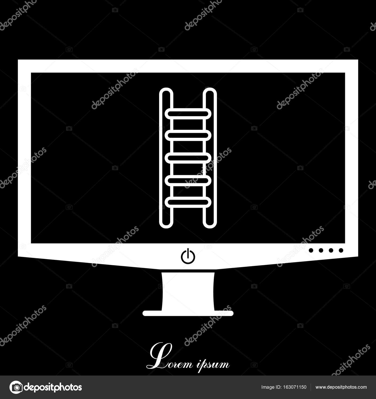 Ladder line icon Stock Vector by ©PPVector 163071150