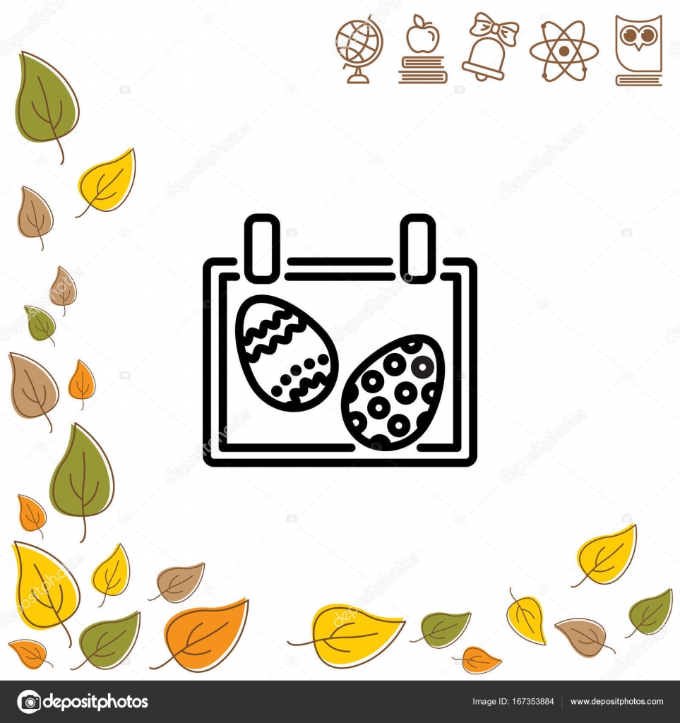 Easter calendar icon Stock Vector Image by ©PPVector #167353884