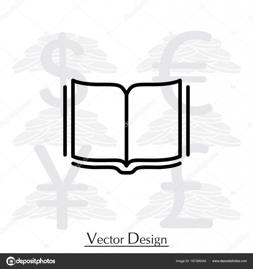 Open book line icon Stock Vector Image by ©PPVector #167366342