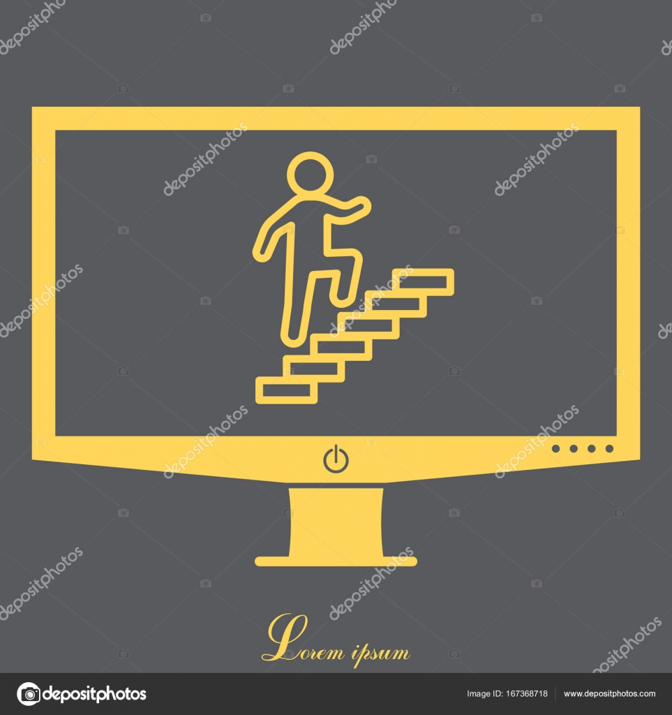 Walk Up Stairs Symbol Stock Vector by ©PPVector 167368718