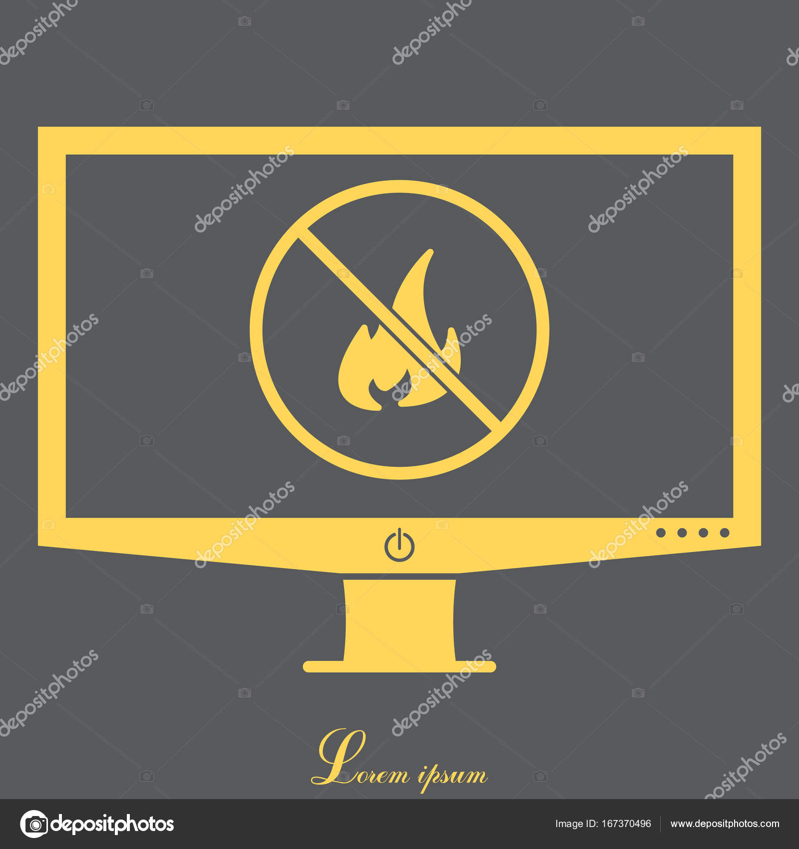 No hay signo de fuego icono Vector de stock por ©PPVector 167370496