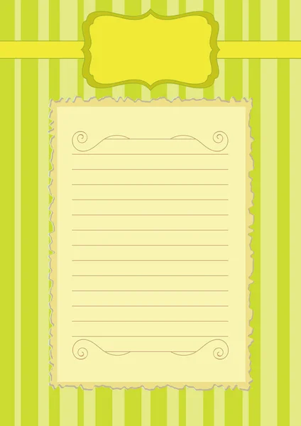 Old Vintage Note Paper, Blank Sheet — Stock Vector © zsoltercsei #11388634