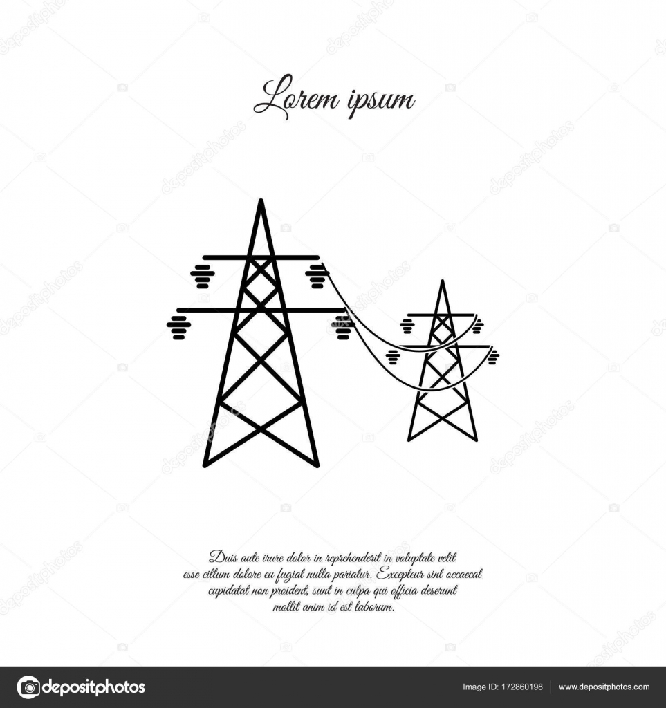 Power lines icon Stock Vector Image by ©PPVector #172860198