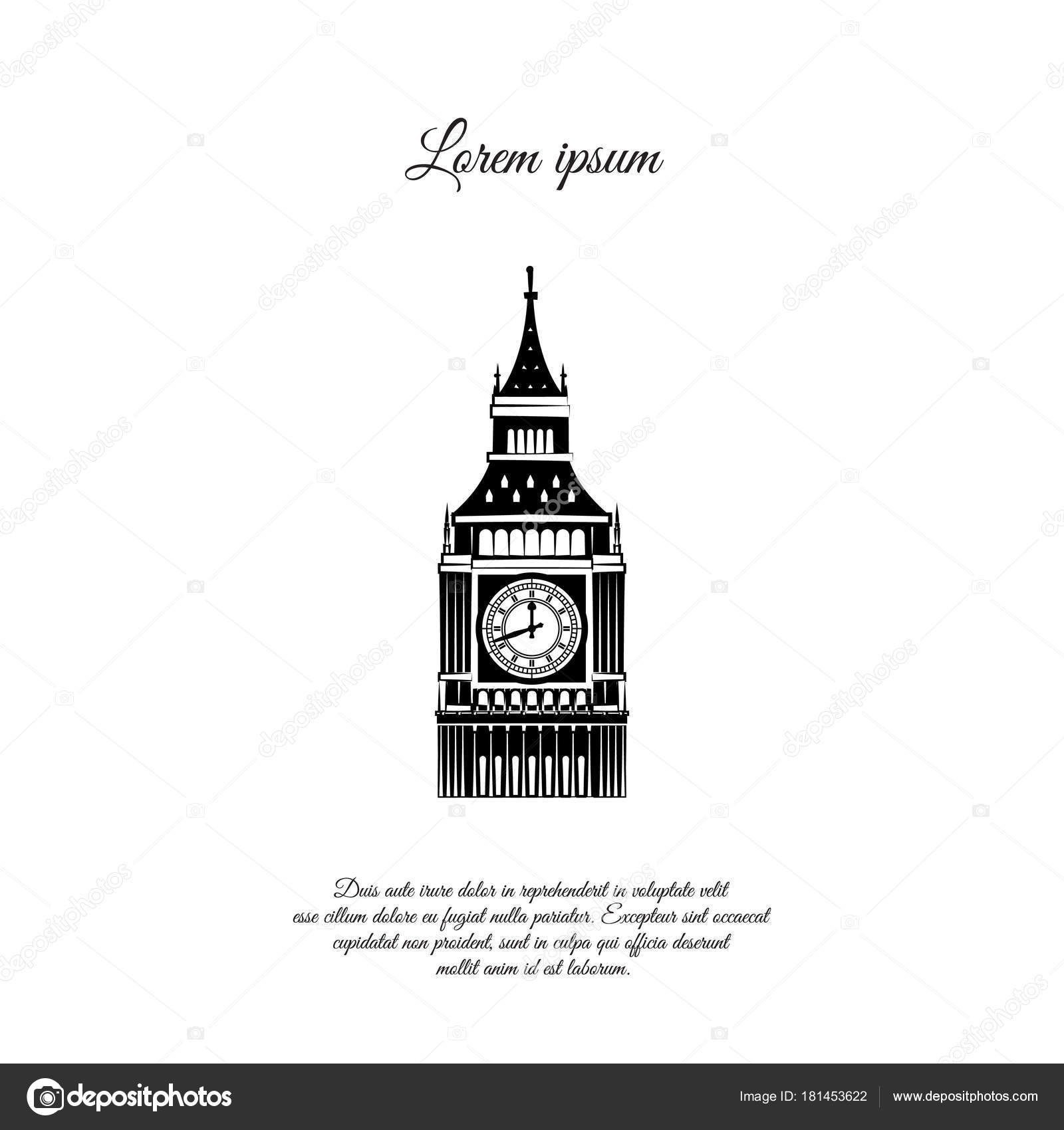 Big Ben London Symbol Icon — Stock Vector © PPVector #181453622