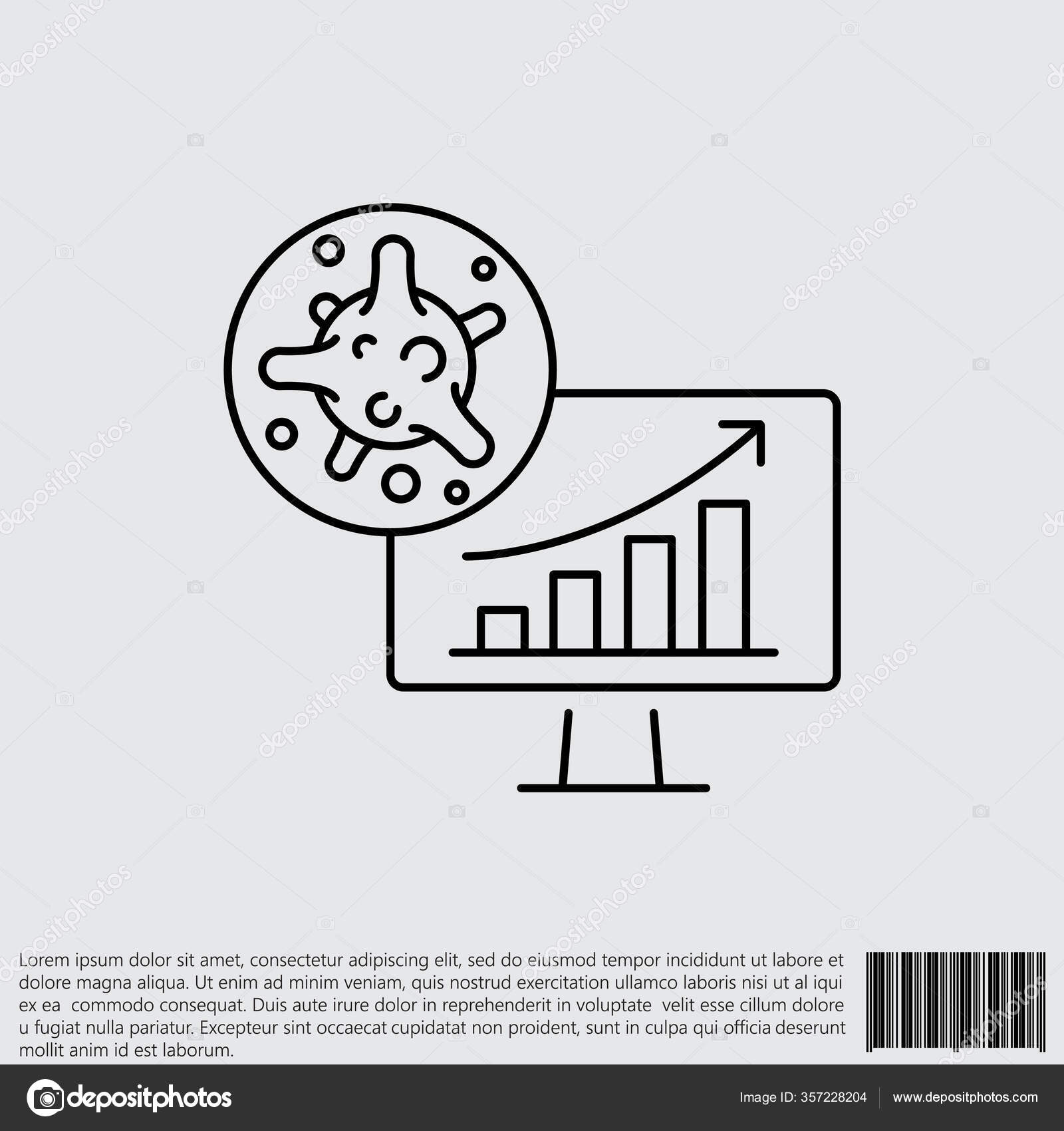 Virus Bacteria Schedule Chart Graph Growing Grow Monitor Board Line ...