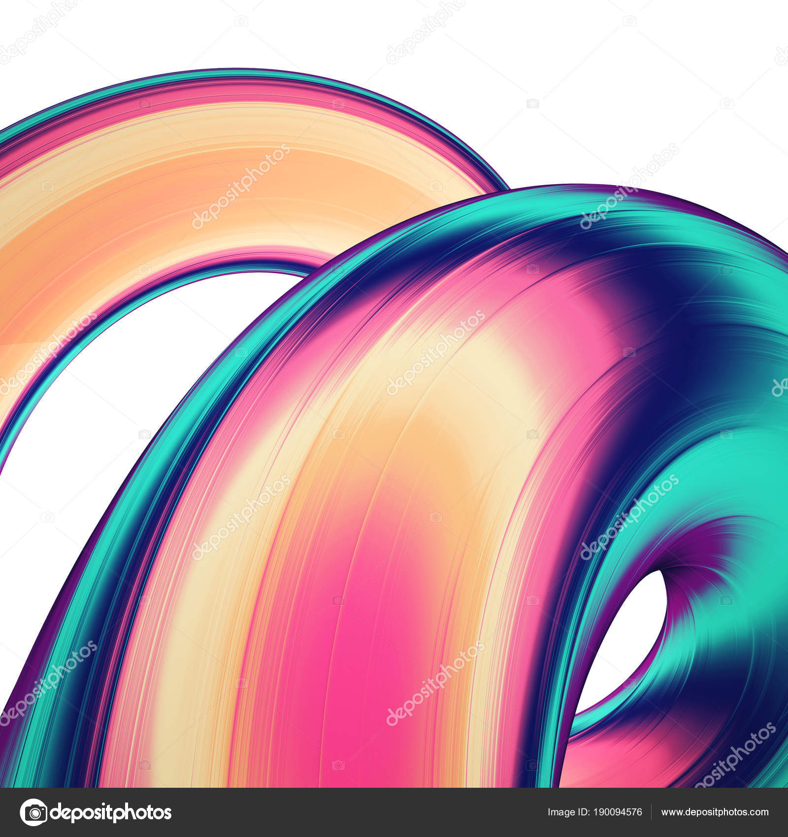 Render Abstract Background Colorful 90S Style Twisted Shapes Motion ...