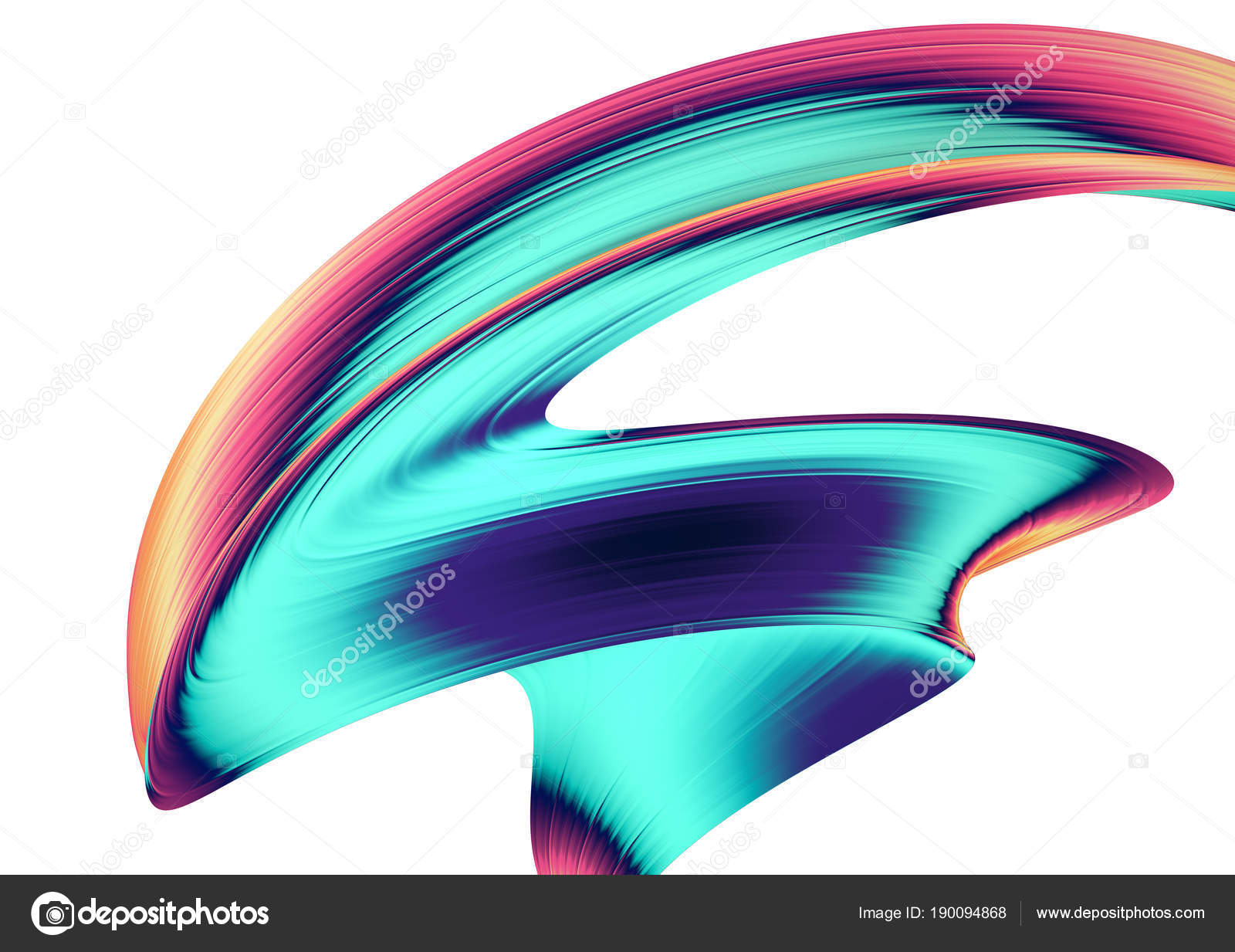 Render Abstract Background Colorful 90S Style Twisted Shapes Motion ...