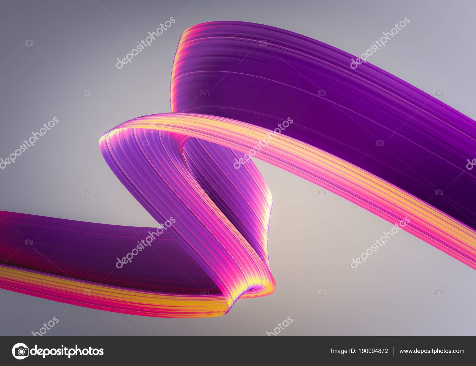 Render Abstract Background Colorful 90S Style Twisted Shapes Motion Iridescent Stock Photo by ...