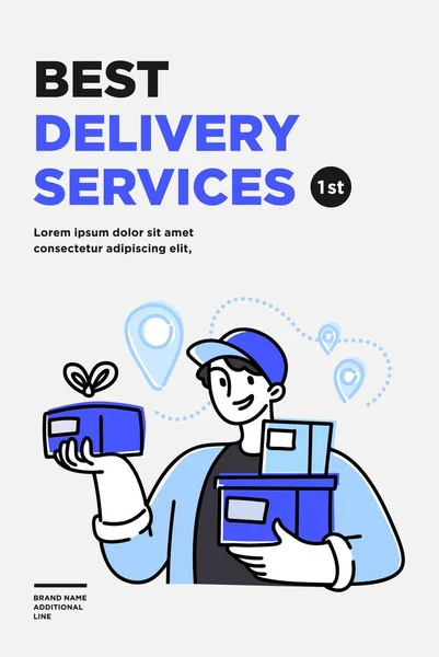 100,000 Courier service flyer Vector Images | Depositphotos