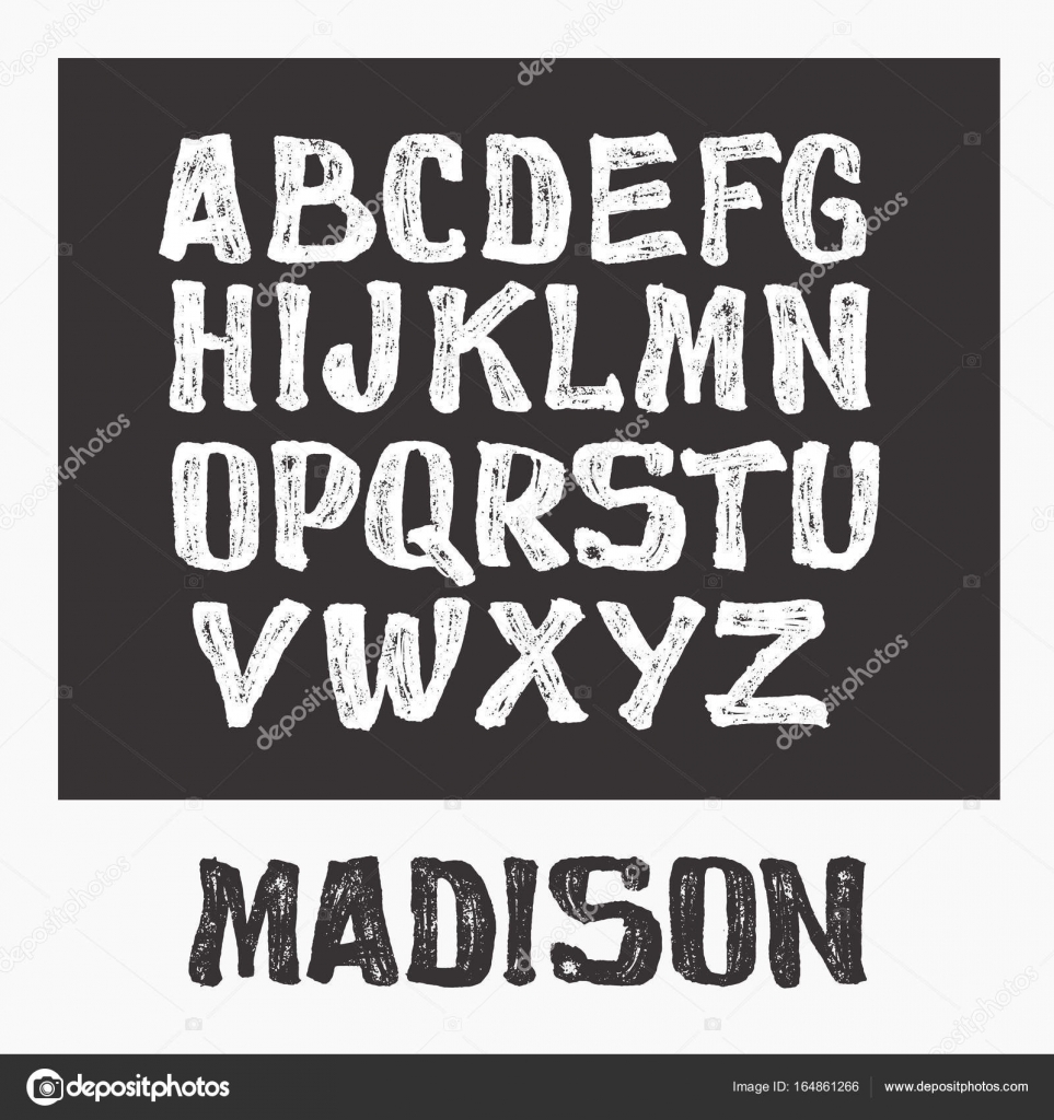 Dibujo a mano tipo fuente. Vector tipográfico Stock Vector by ...