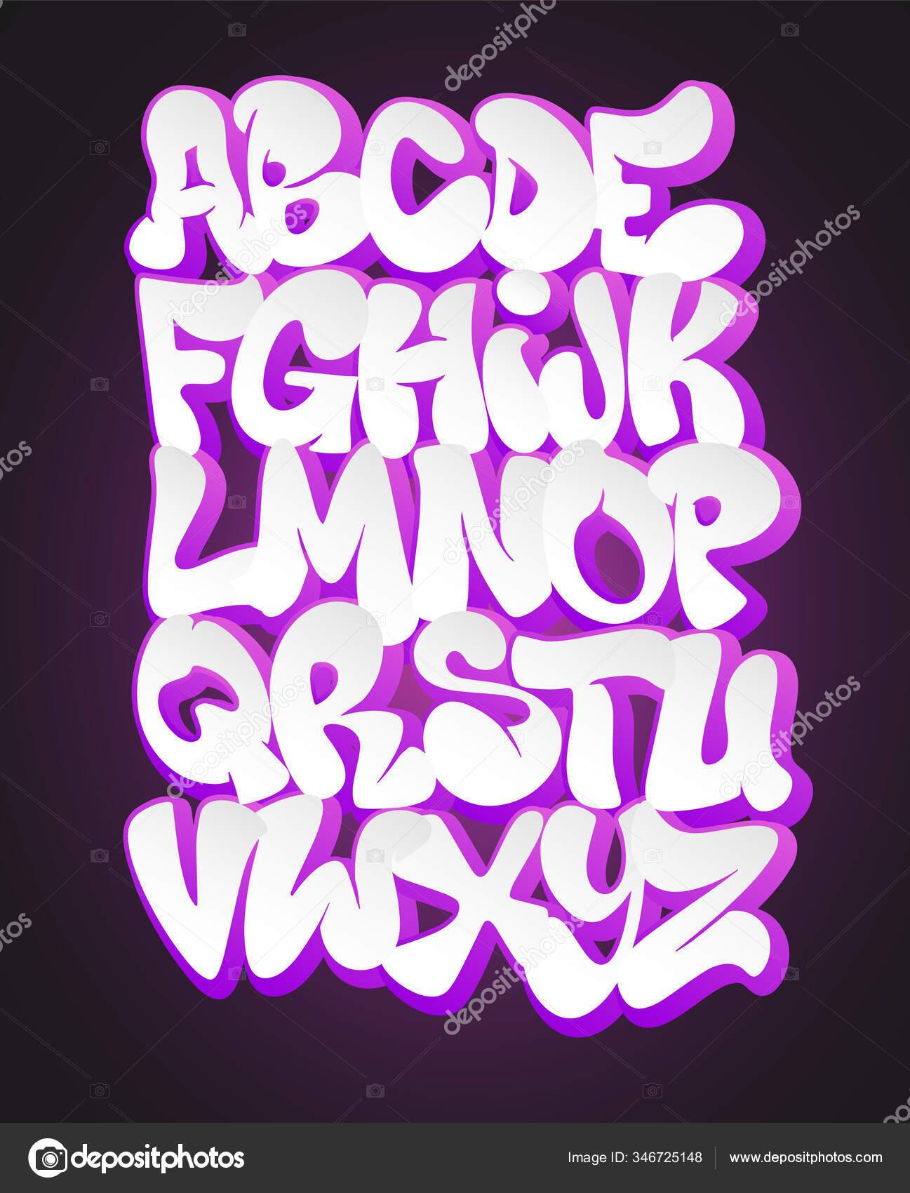 Cute Graffiti Alphabet