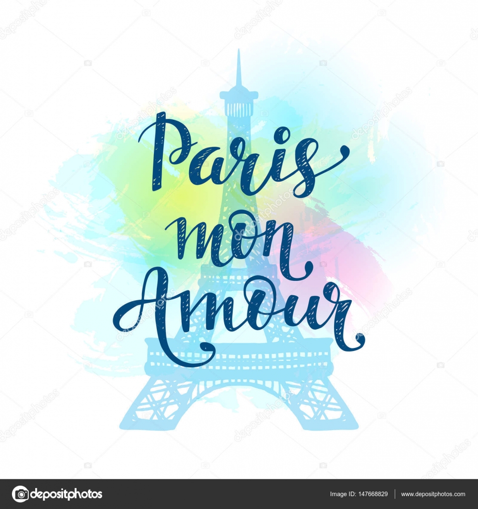 Paris Mon Amour — Stock Vector © artrise #147668829