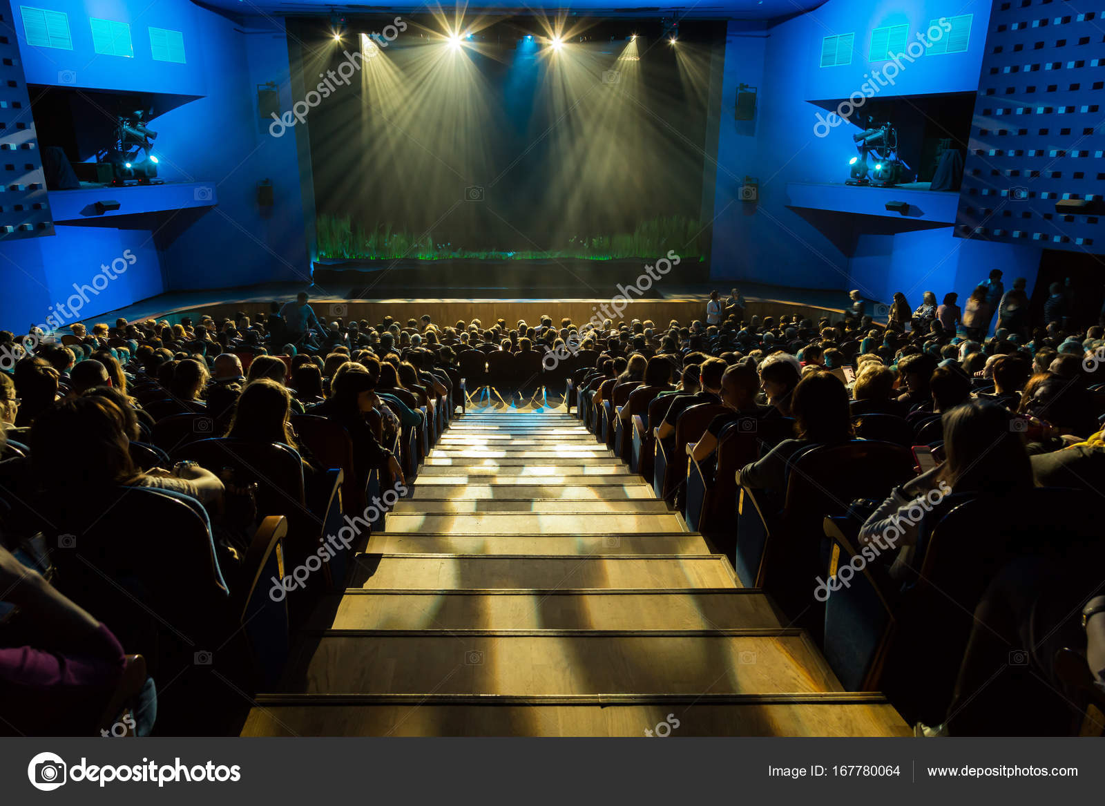 Audience Looking At Stage