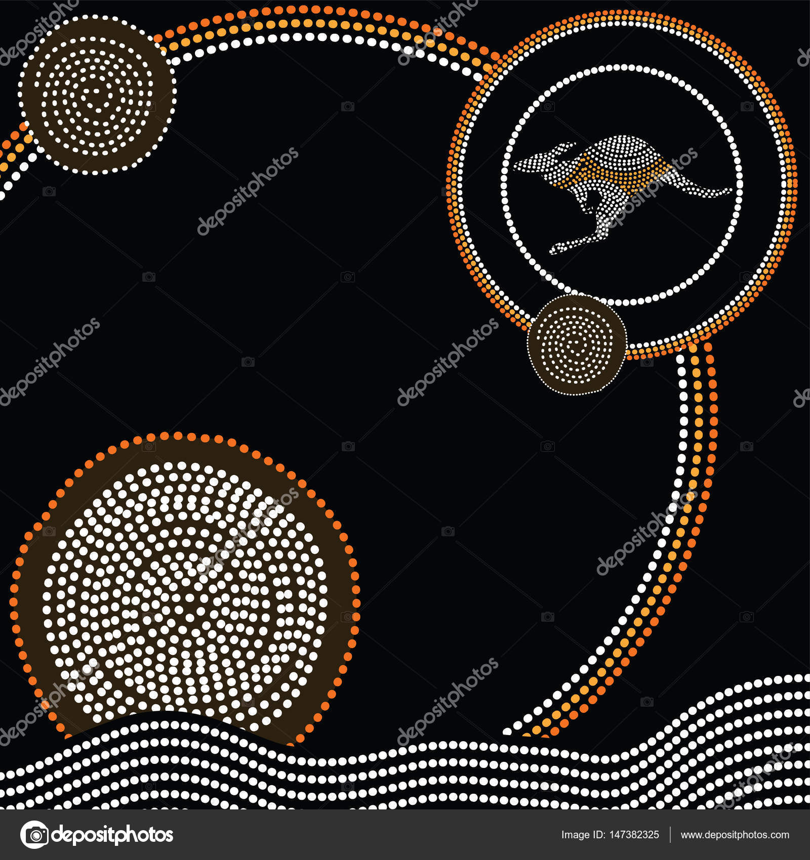 Aboriginal art vector background. Stock Vector Image by ©rashmisingh ...