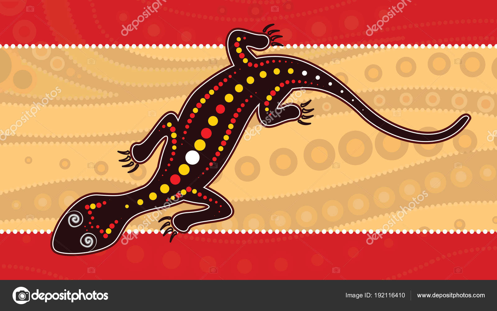 Aboriginal Art Lizard