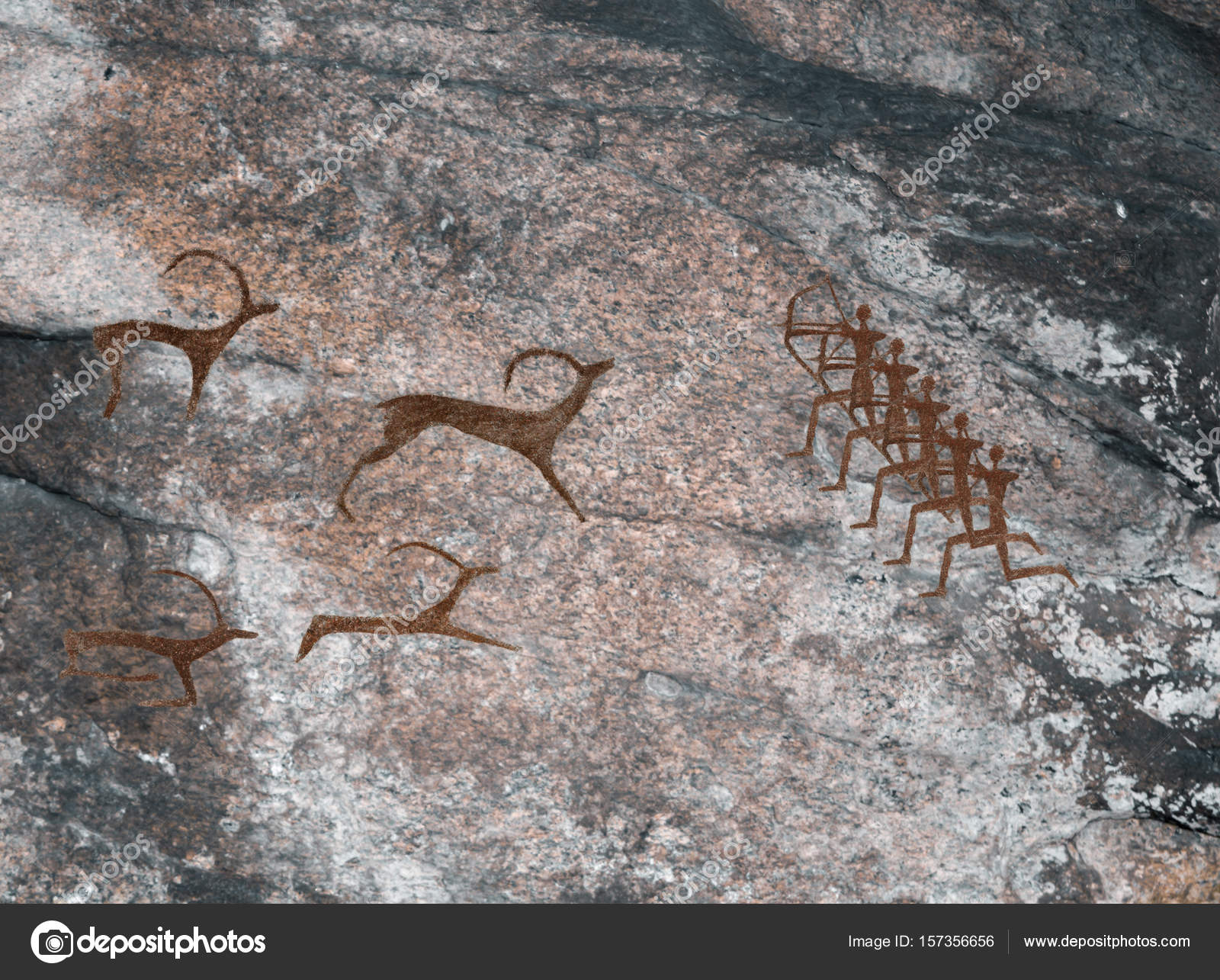 Drawings in the cave. — Stock Photo © Gerasimov_foto_174 #157356656