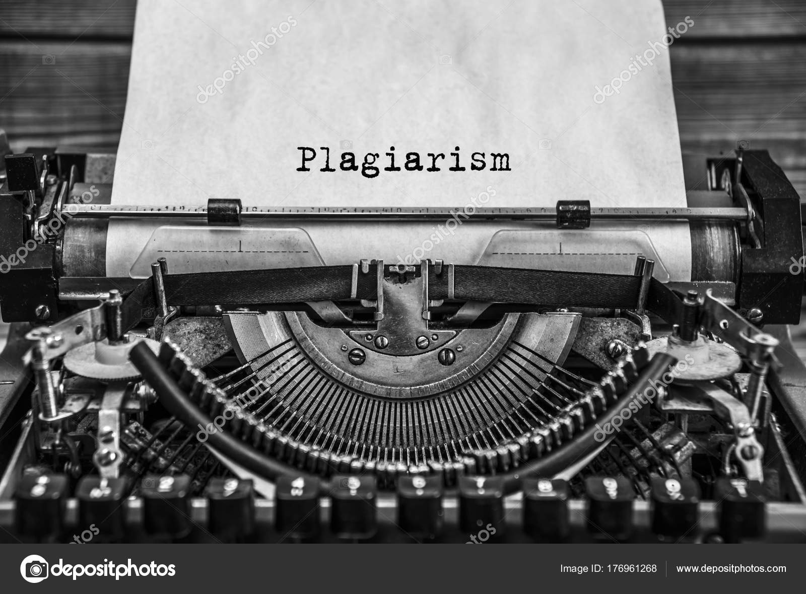 Vintage Black And White Photography Typewriter