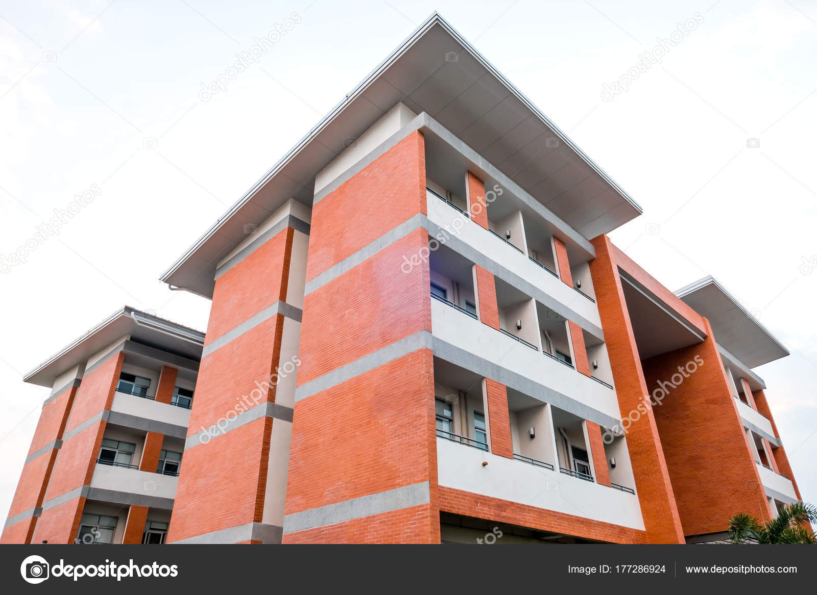 Modern Pattern High Rise Building Sky Background — Stock Photo ...
