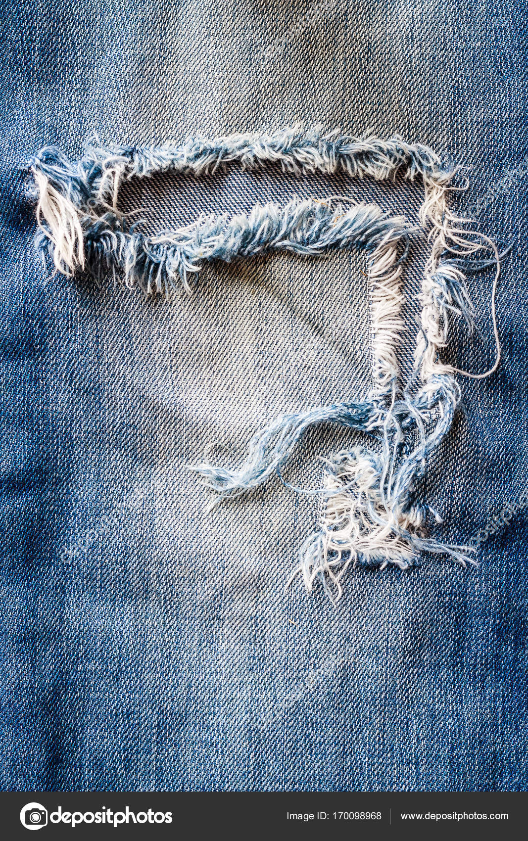 Jeans torn denim texture. Stock Photo by ©releon8211 170098968
