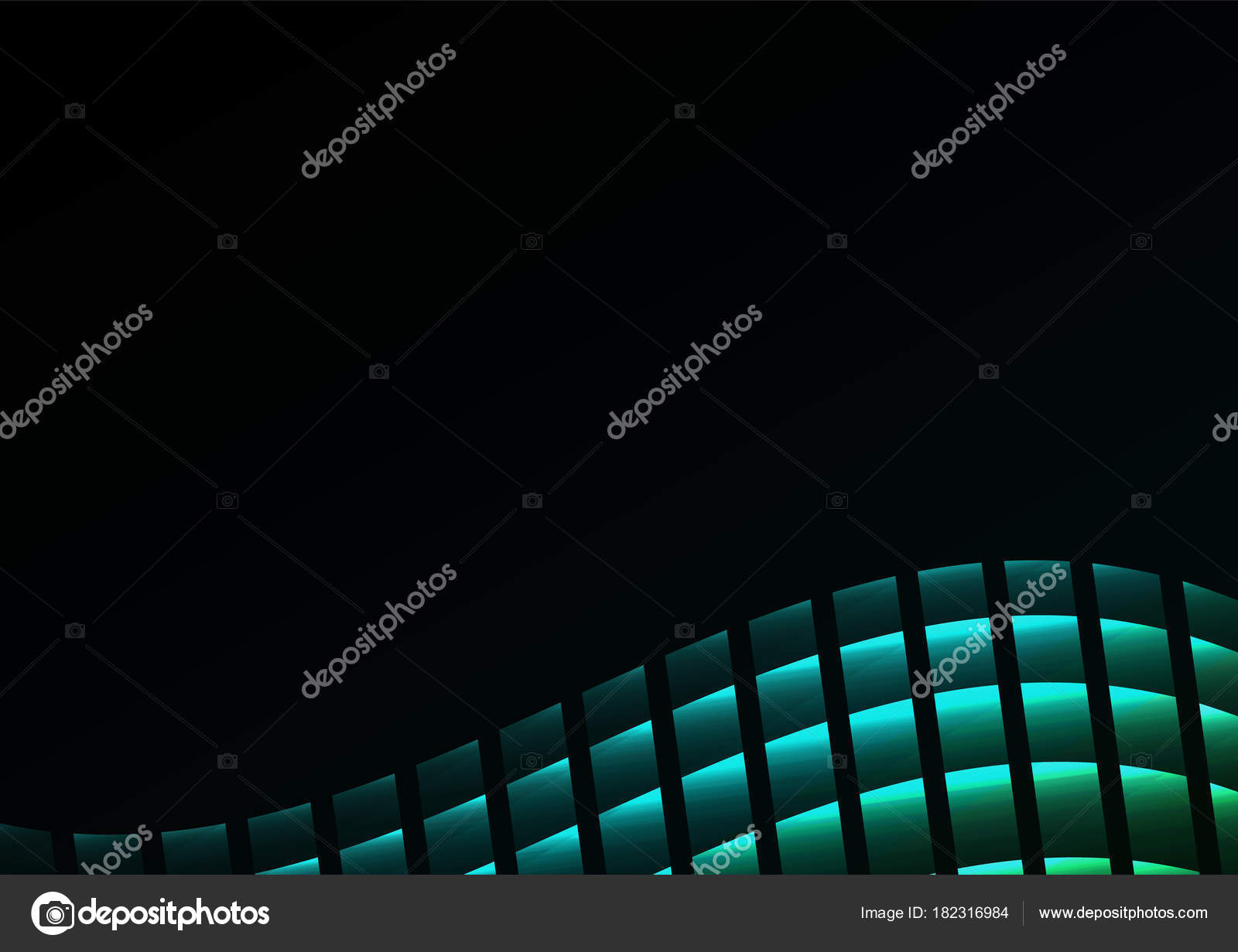 Turquoise Abstract Pixel Curve Background Square Layer Line Technology ...