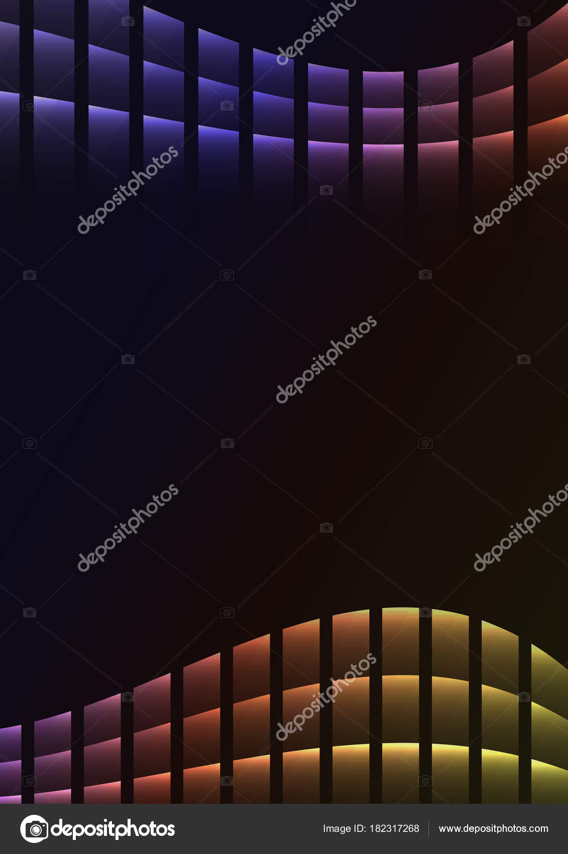 Rainbow Abstract Pixel Curve Background Spectrum Square Layer Line ...